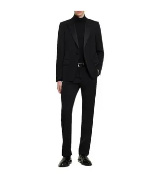 LANVIN Wool Tuxedo Jacket With Notch Lapel - Black