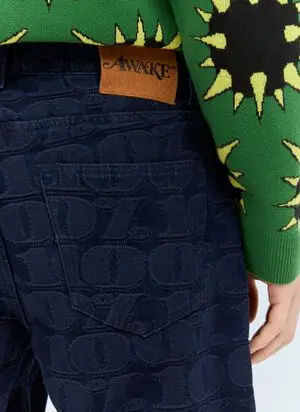 AWAKE Logo Jacquard Jeans