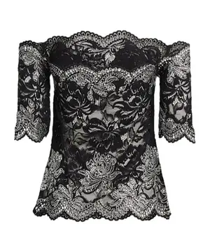 Rabanne Lace Embellished Off-the-shoulder Top