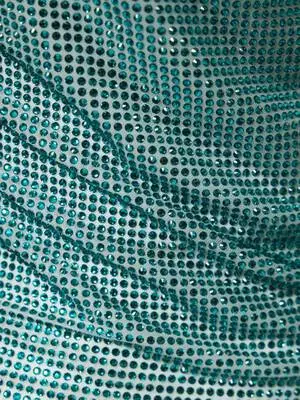 Giuseppe Di Morabito Embellished Net Halter Top