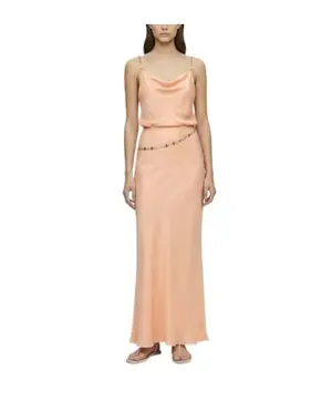 Rabanne Double Satin Chain Detail Tank Top