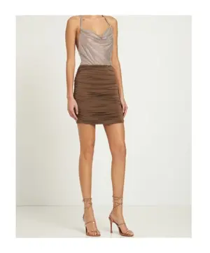Giuseppe Di Morabito Ruched Jersey Mini Skirt