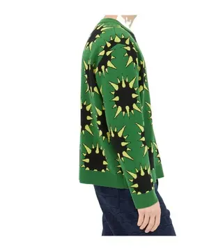 AWAKE Round Neck Sweater With All-over Pattern