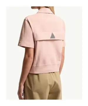 Moncler Logo Patch Short Sleeve Polo Shirt