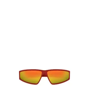 Alexander McQueen Rectangular Frame Sunglasses - Orange