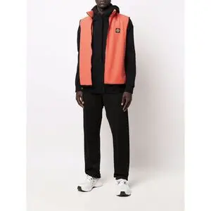 Stone Island Logo Patch Zipped Waistcoat