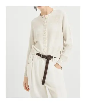 Brunello Cucinelli Buttoned Cardigan - Oat
