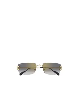 Cartier Rimless Rectangle Sunglasses - Gray