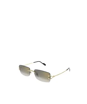 Cartier Rimless Rectangle Sunglasses