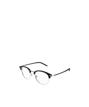 Montblanc Eyewear Browline Glasses - Silver-black