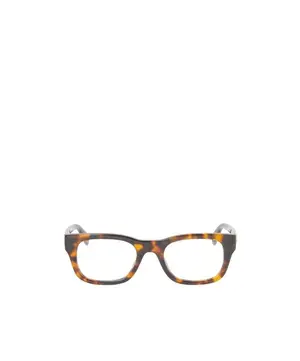 Off-White Full Frame Tortoiseshell Eyeglasses - Multicolor