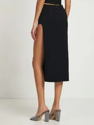 Giuseppe Di Morabito Side Slit Midi Skirt