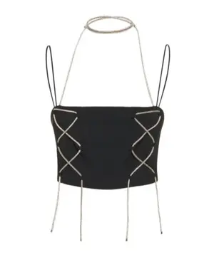 Giuseppe Di Morabito Lace-up Suspenders - Black