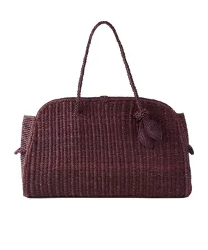 Jacquemus Woven Top Handle Shoulder Bag - Red