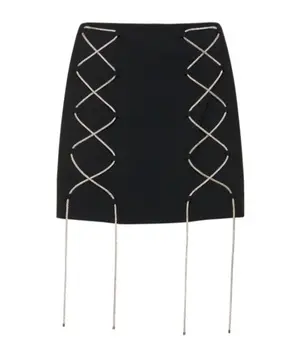 Giuseppe Di Morabito Lace-up Detail Mini Skirt - Black