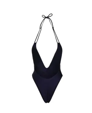 Alessandra Rich Embellished Halterneck One-piece Swimsuit