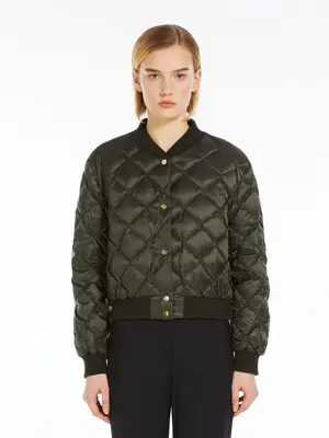 Max Mara Bsoft Quilted Bomber Jacket
