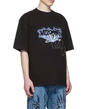 We11Done Graffiti Logo-print T-shirt