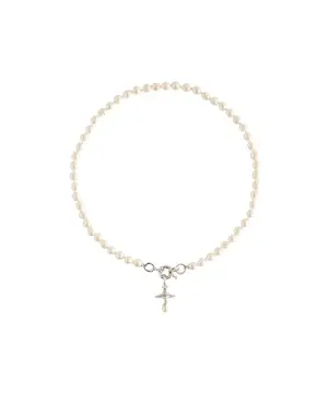 VIVIENNE WESTWOOD Aleksa Orb Pearl Necklace - White
