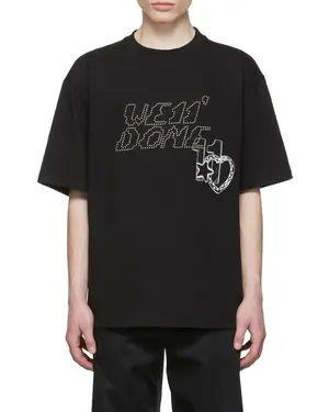 We11Done Stud-logo Short-sleeved T-shirt