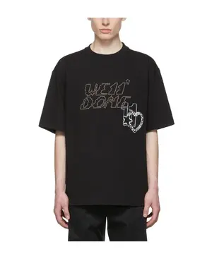 We11Done Stud-logo Short-sleeved T-shirt