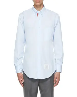 Thom Browne Rwb Detailed Long-sleeved Shirt