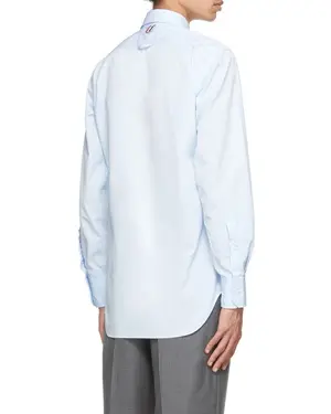 Thom Browne Rwb Detailed Long-sleeved Shirt