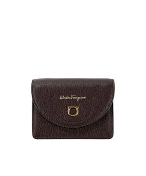FERRAGAMO Embossed Wallet - Black