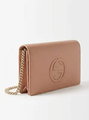Gucci Soho Shoulder Bag With Chain Strap
