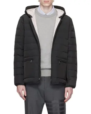 Thom Browne 4-bar Padded Hooded Jacket