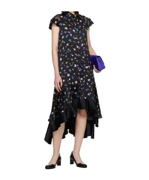 Sacai Printed Midi Dress