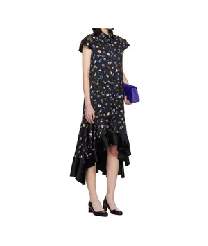 Sacai Printed Midi Dress