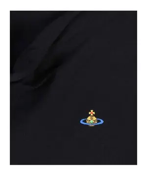 VIVIENNE WESTWOOD Logo Embroidered Boat Neck Jumper