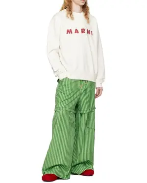 Marni Logo Printed Crewneck Sweatshirt