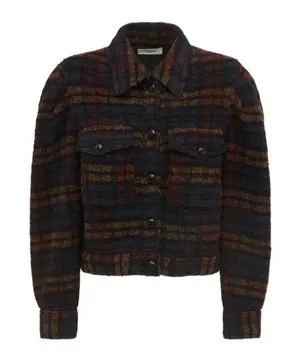 Women's Plaid Wool Blend Jackets