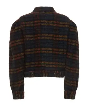 Isabel Marant Étoile Wool Blend Plaid Jacket