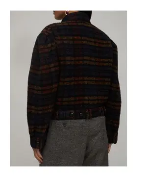Isabel Marant Étoile Wool Blend Plaid Jacket