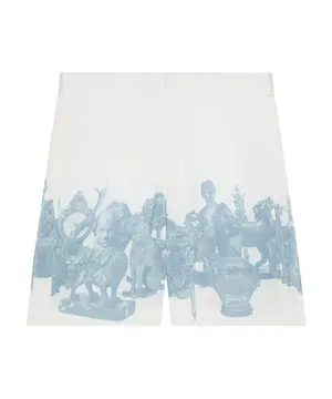 Givenchy Graphic Print Bermuda Shorts - White