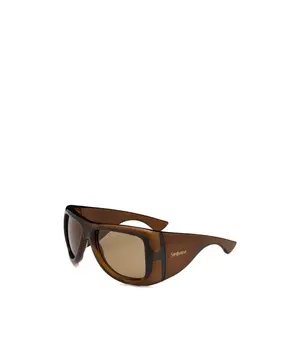 Saint Laurent Oversized Frame Sunglasses - Brown