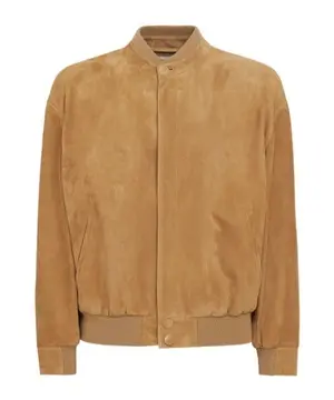 THE ROW Naran Leather Bomber Jacket