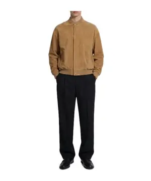 THE ROW Naran Leather Bomber Jacket
