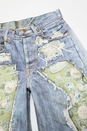 Acne Studios Trompe L'oeil Distressed Jeans