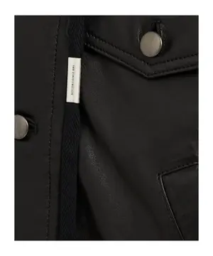 ANN DEMEULEMEESTER Leather Jacket With Logo Detail
