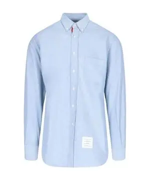 Thom Browne Collared Button-up Oxford Shirt - Blue