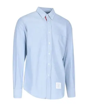 Thom Browne Collared Button-up Oxford Shirt - Blue