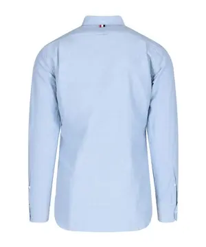 Thom Browne Collared Button-up Oxford Shirt - Blue