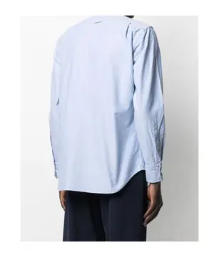 Thom Browne Collared Button-up Oxford Shirt - Blue