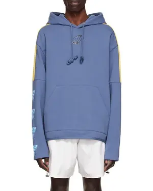 We11Done Logo Print Drawstring Hoodie