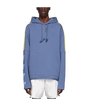 We11Done Logo Print Drawstring Hoodie