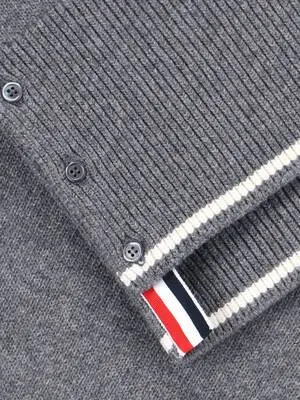 Thom Browne Long-sleeved Crewneck Jumper With Signature Striping